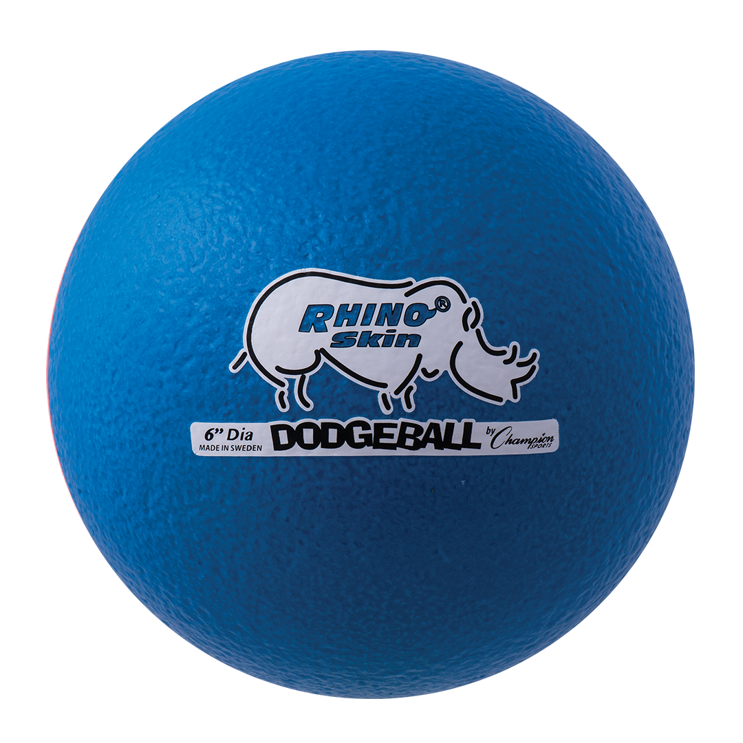 6" Neon Blue Dodgeball – Rhino Skin Sports