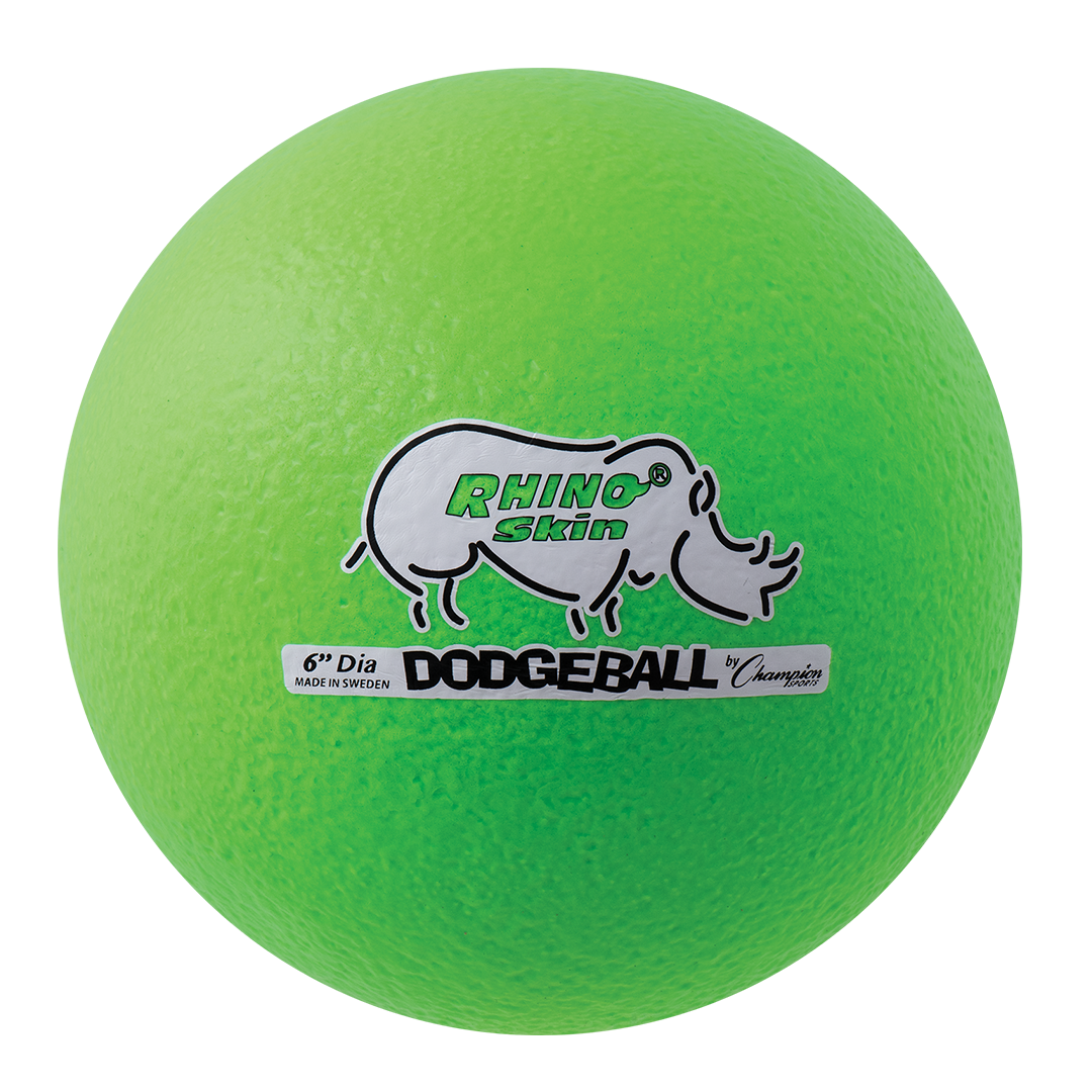 6" Neon Green Dodgeball – Rhino Skin Sports