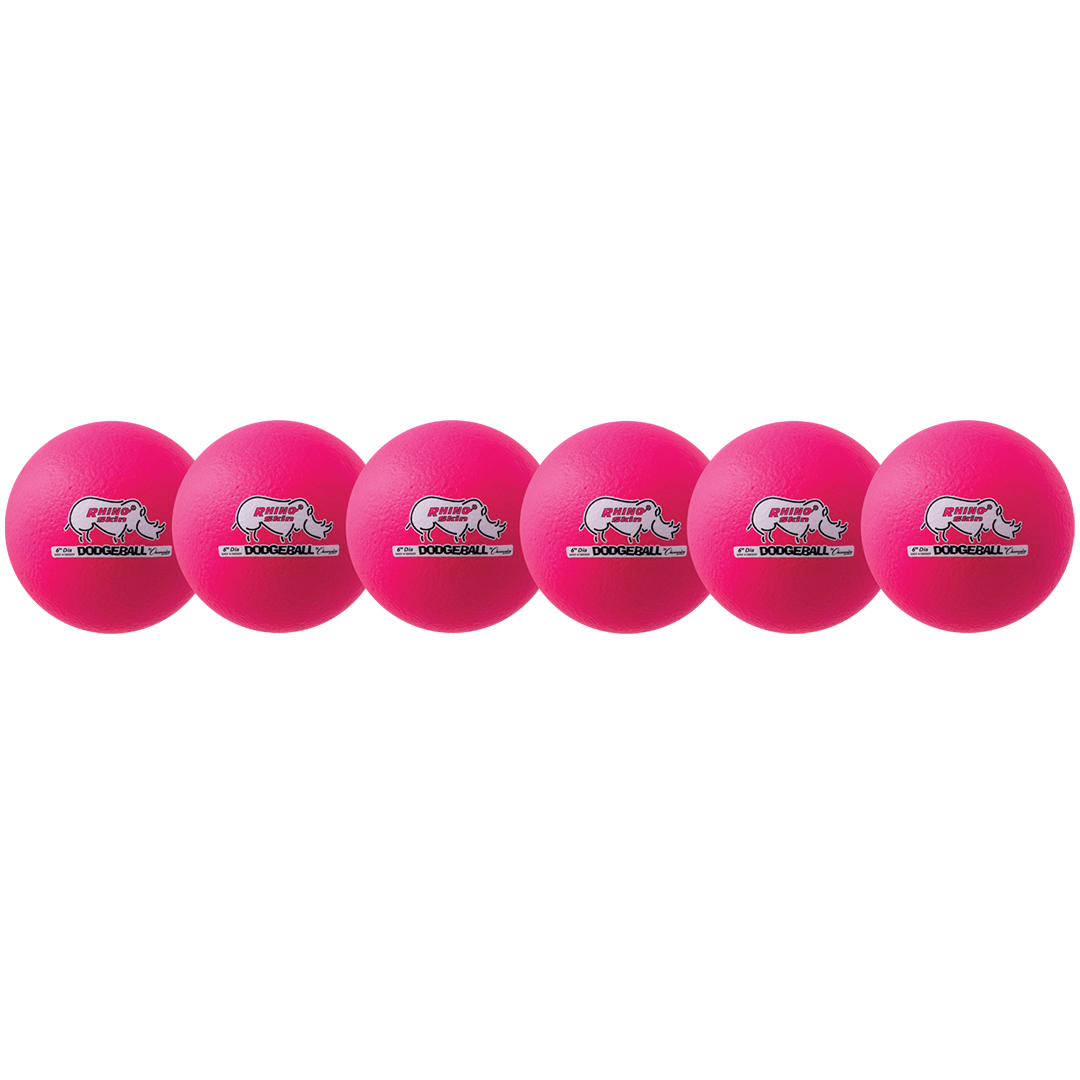 6" Neon Pink Dodgeball Set – Rhino Skin Sports
