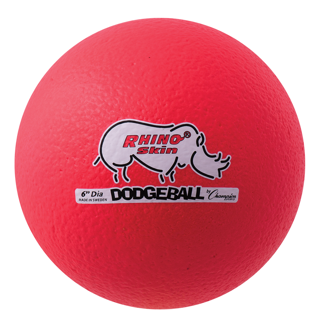 6" Neon Red Dodgeball – Rhino Skin Sports